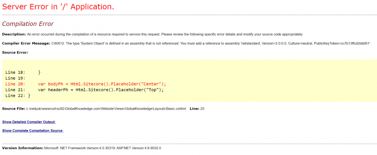 Cs0012 The Type Systemobject Is Defined In An Assembly That Is Not Referenced Coding Visions